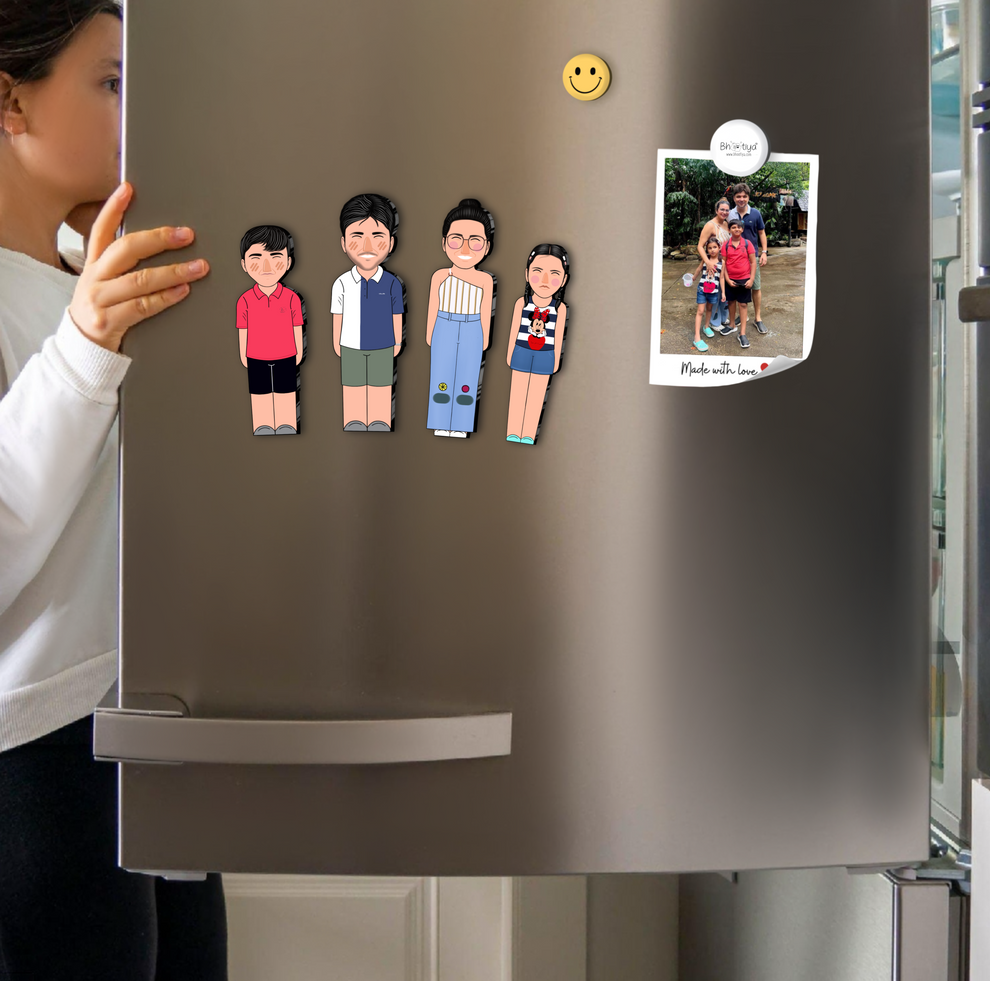 Set of 4 Personalized Fridge Magnets - Custom Gift for Every Occasion ...
